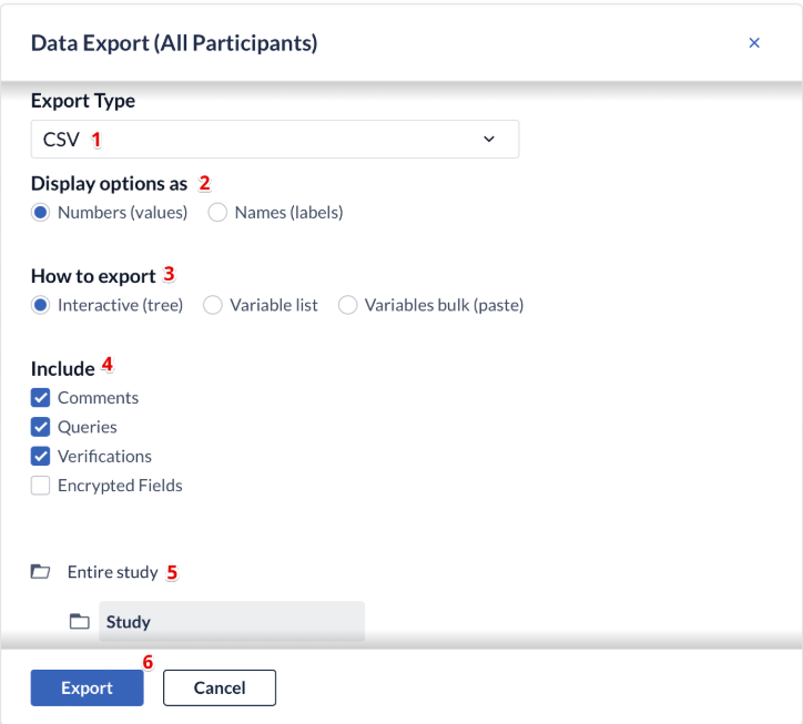 How to export Participant Data in CDMS – Castor